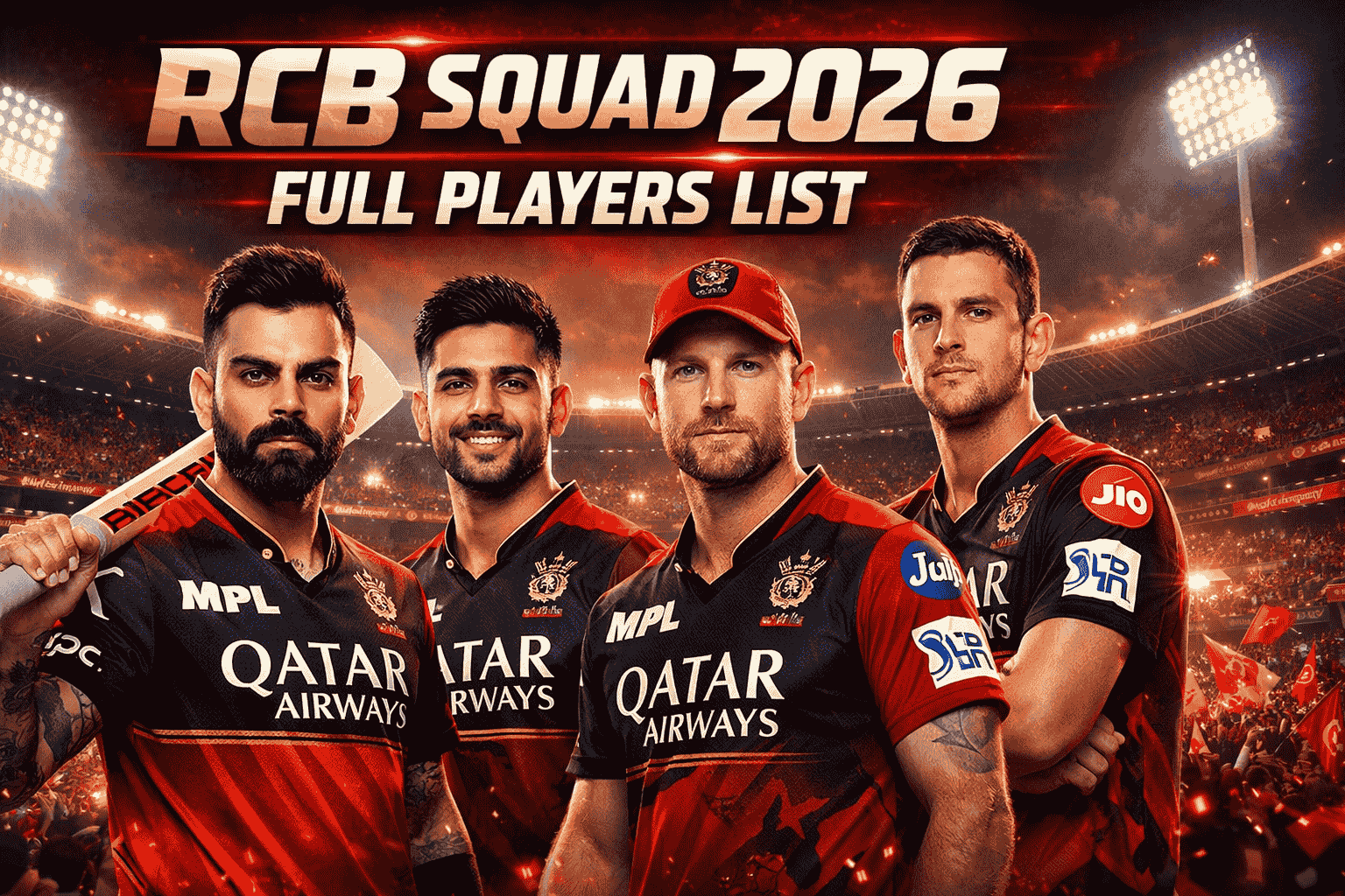 Royal Challengers Bengaluru Squad 2026 – RCB Team & Players List ...